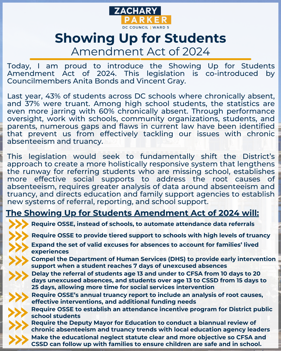 The Showing Up for Students Amendment Act of 2024 – Official Website of ...